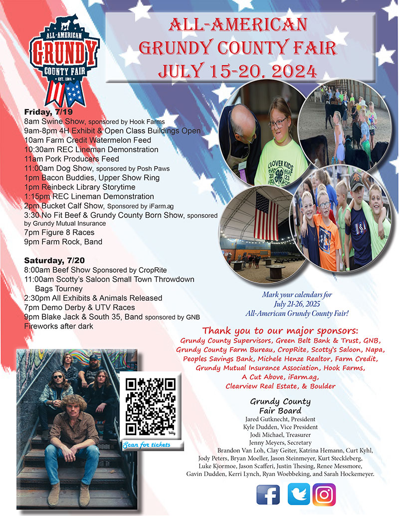 Fair Schedule - Grundy County Fair