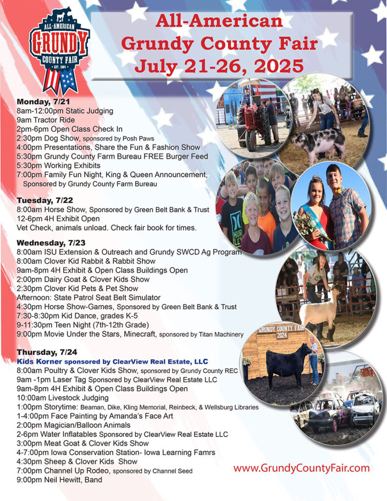 Fair Schedule - Grundy County Fair
